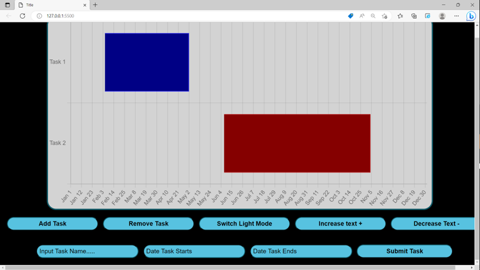 Github Lukejenningsmqgantt Chart Creator Webpage Made With Html Css And Javascript Where 6127