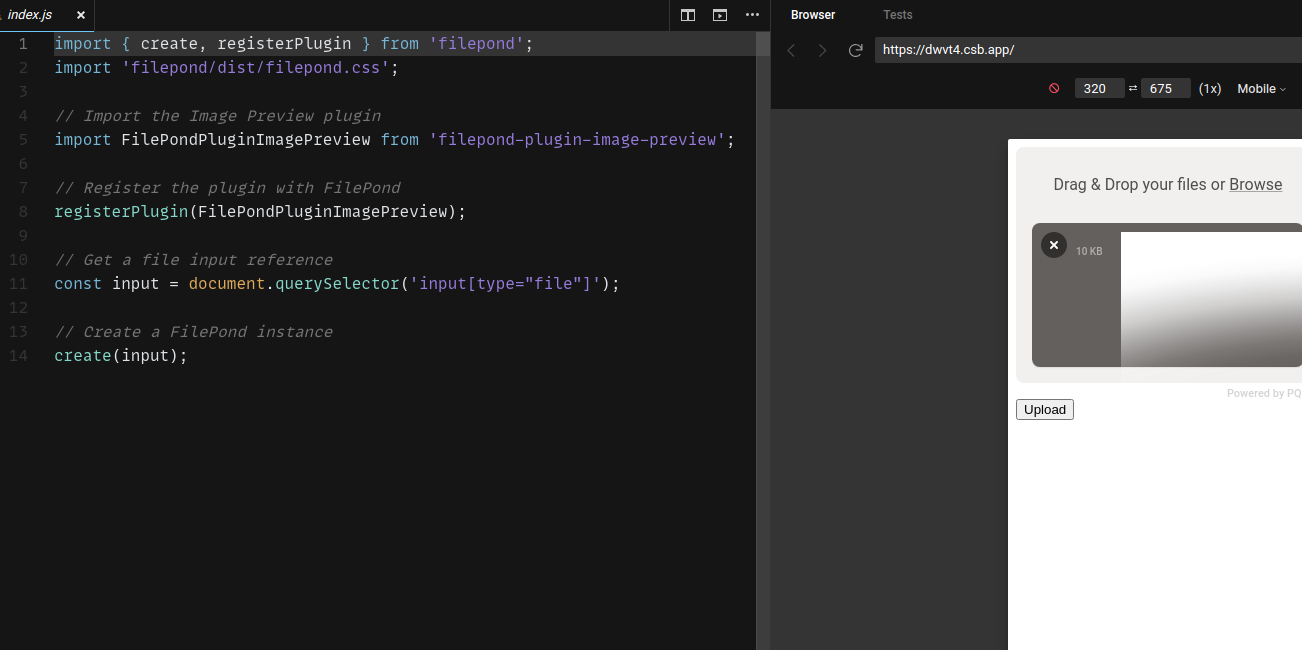 Image preview not visible in demo · Issue #729 · pqina/filepond · GitHub