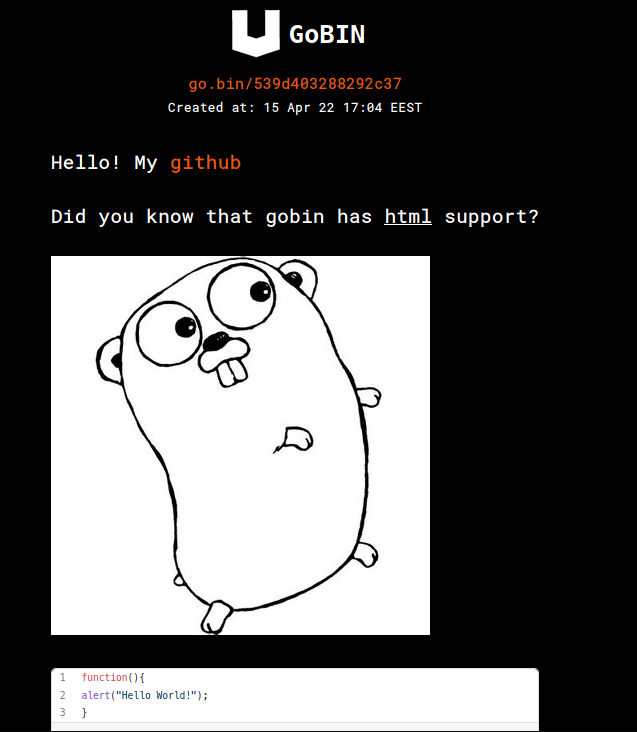 GitHub - illiafox/go-bin: Pastebin copy with memcached and postgreSQL