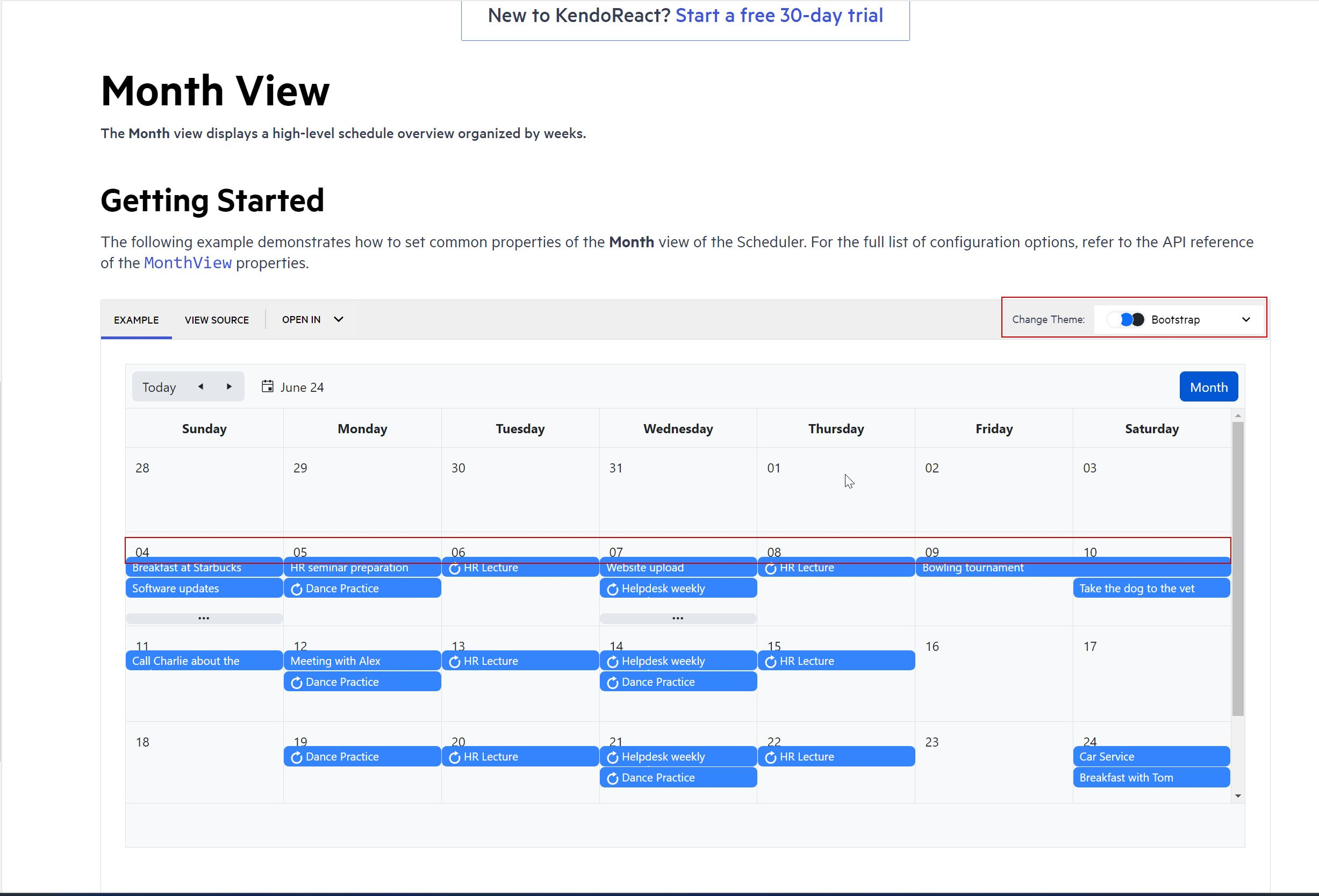The event elements are stuck to the days above in Bootstrap theme ... The event elements are stuck to the days above in Bootstrap theme ...