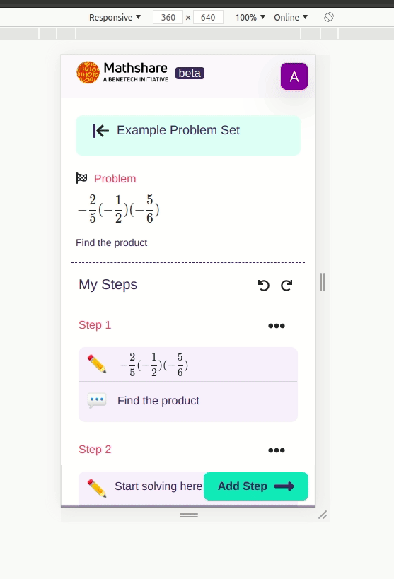 Improve scroll to focus for math input · Issue #1530 · benetech/MathShare · GitHub