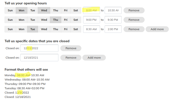 Adding Hours of operation to ServiceProvider · Issue #1149 · openreferral/ServiceNet · GitHub
