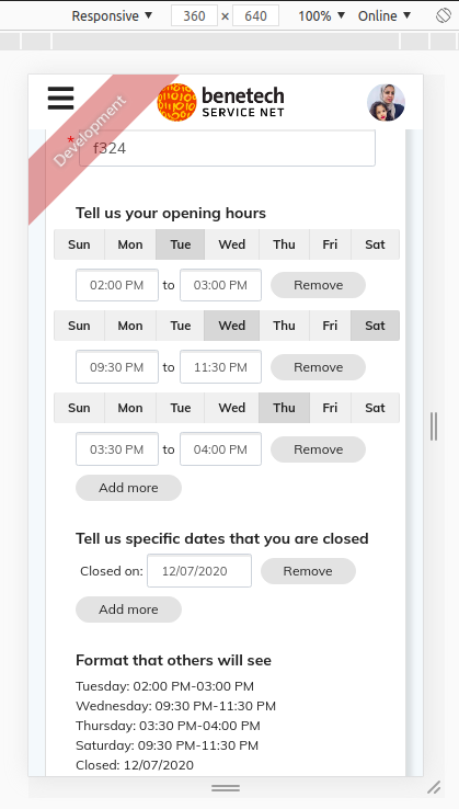 Adding Hours of operation to ServiceProvider · Issue #1149 · openreferral/ServiceNet · GitHub