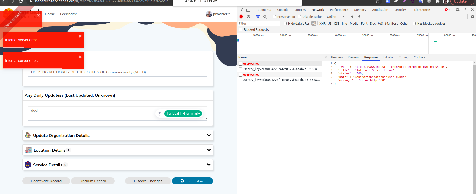Claim a record · Issue #1446 · openreferral/ServiceNet · GitHub