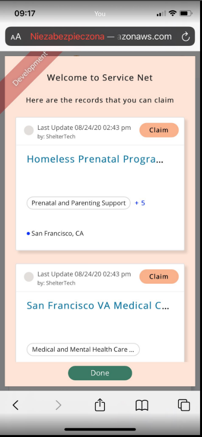 Mobile view UI issue with claim modal [ iOS devices ] · Issue #1507 · openreferral/ServiceNet ...