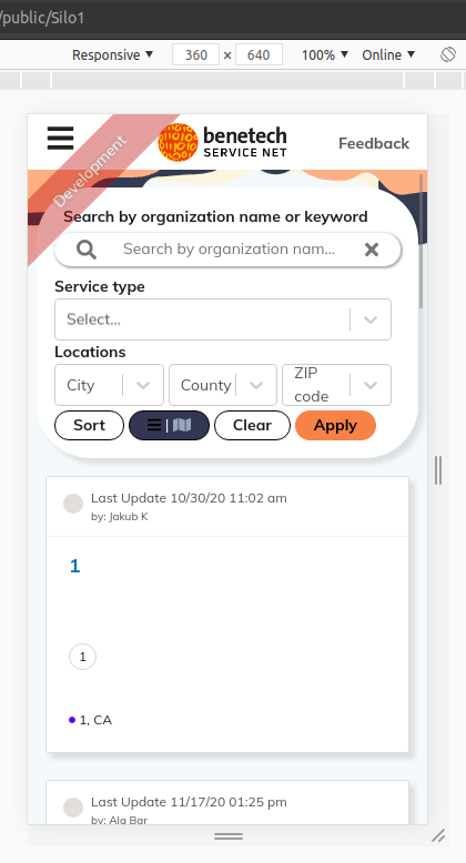 SN Public and Service Provider Filters Change · Issue #1412 · openreferral/ServiceNet · GitHub