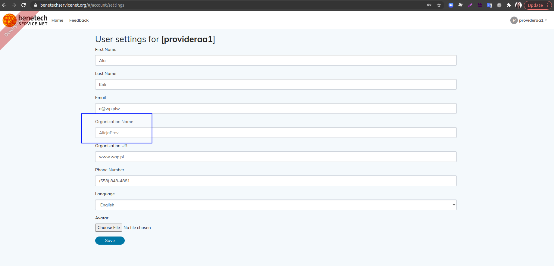 Registration page new fields · Issue #1430 · openreferral/ServiceNet · GitHub