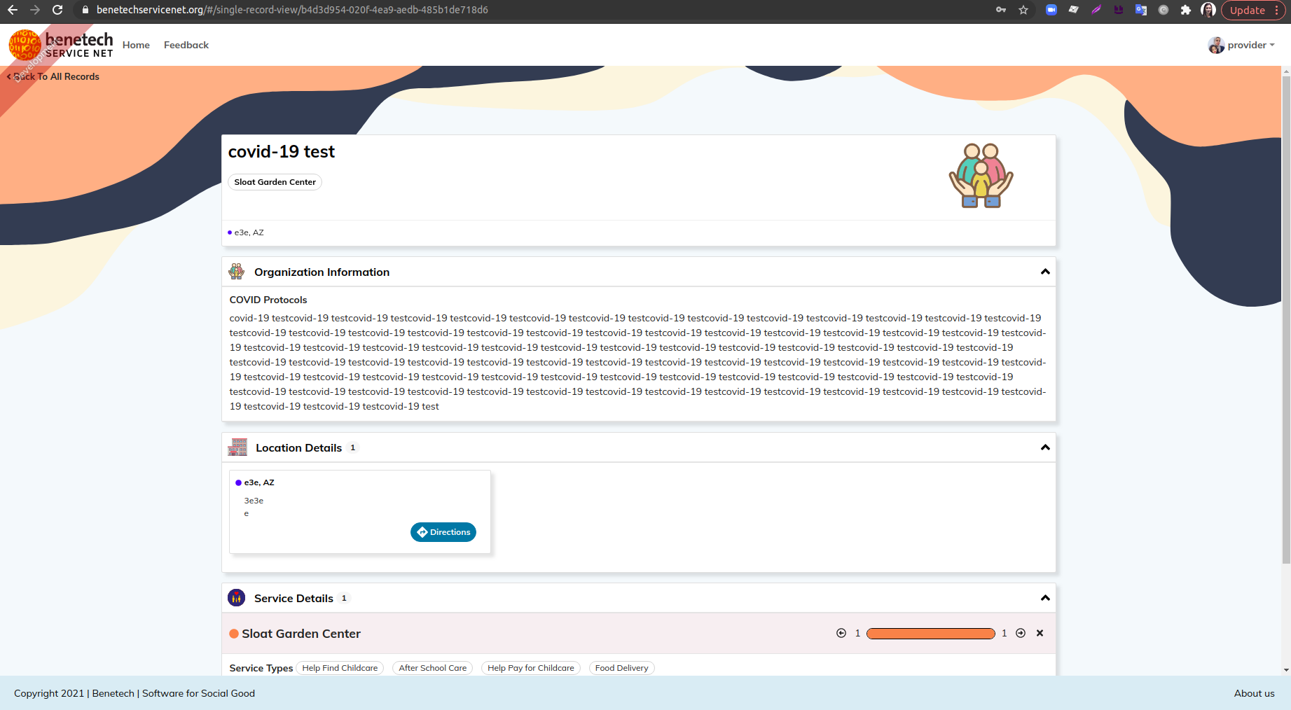 SP: COVID 19 Protocols Field · Issue #1535 · openreferral/ServiceNet · GitHub