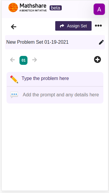 Set Creation: New Problem · Issue #1601 · benetech/MathShare · GitHub
