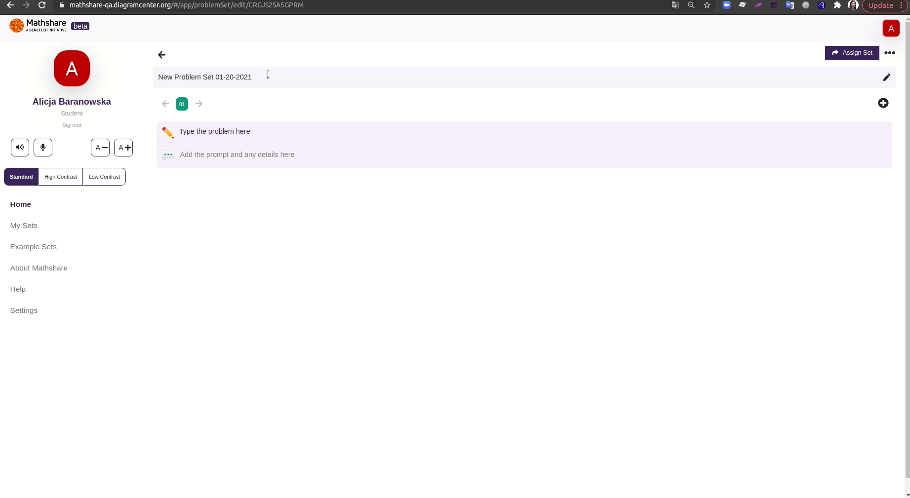 Set Creation: Problem Set Title + Banner · Issue #1599 · benetech/MathShare · GitHub