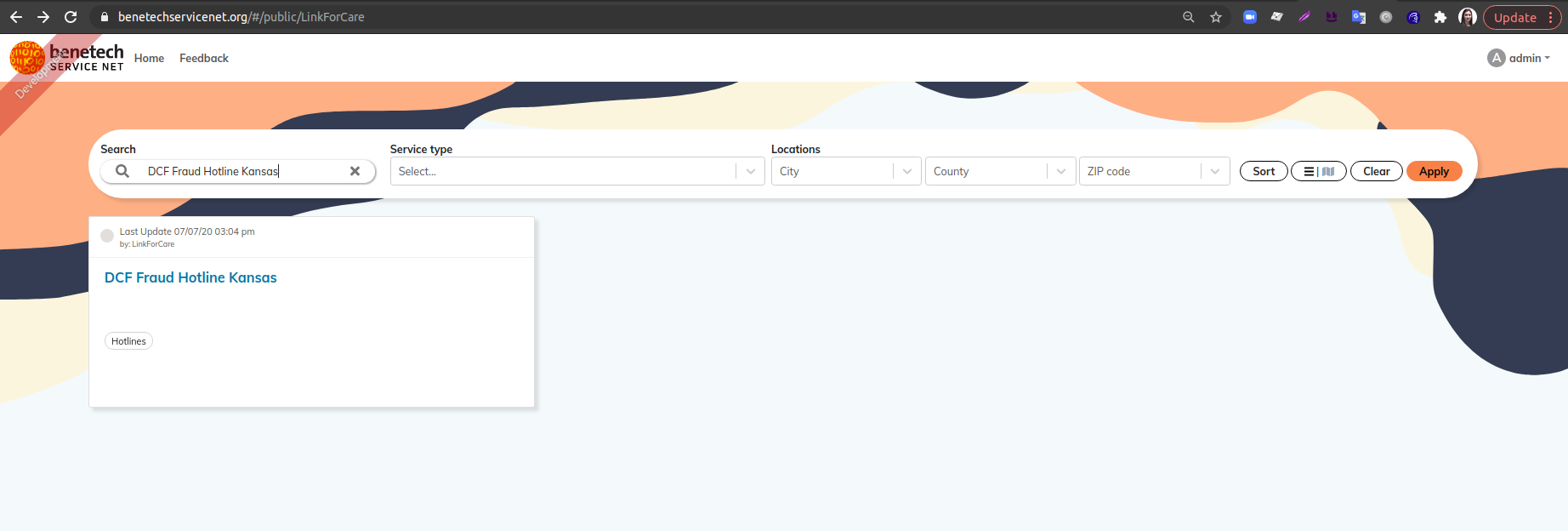 LinkforCare: Comma showing instead of address · Issue #1638 · openreferral/ServiceNet · GitHub