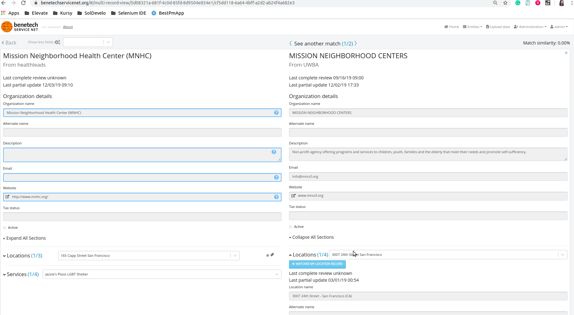 Fix displaying Location and Services section · Issue #795 · openreferral/ServiceNet · GitHub