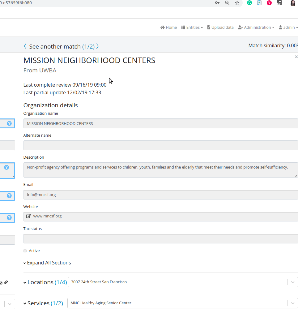 Fix displaying Location and Services section · Issue #795 · openreferral/ServiceNet · GitHub