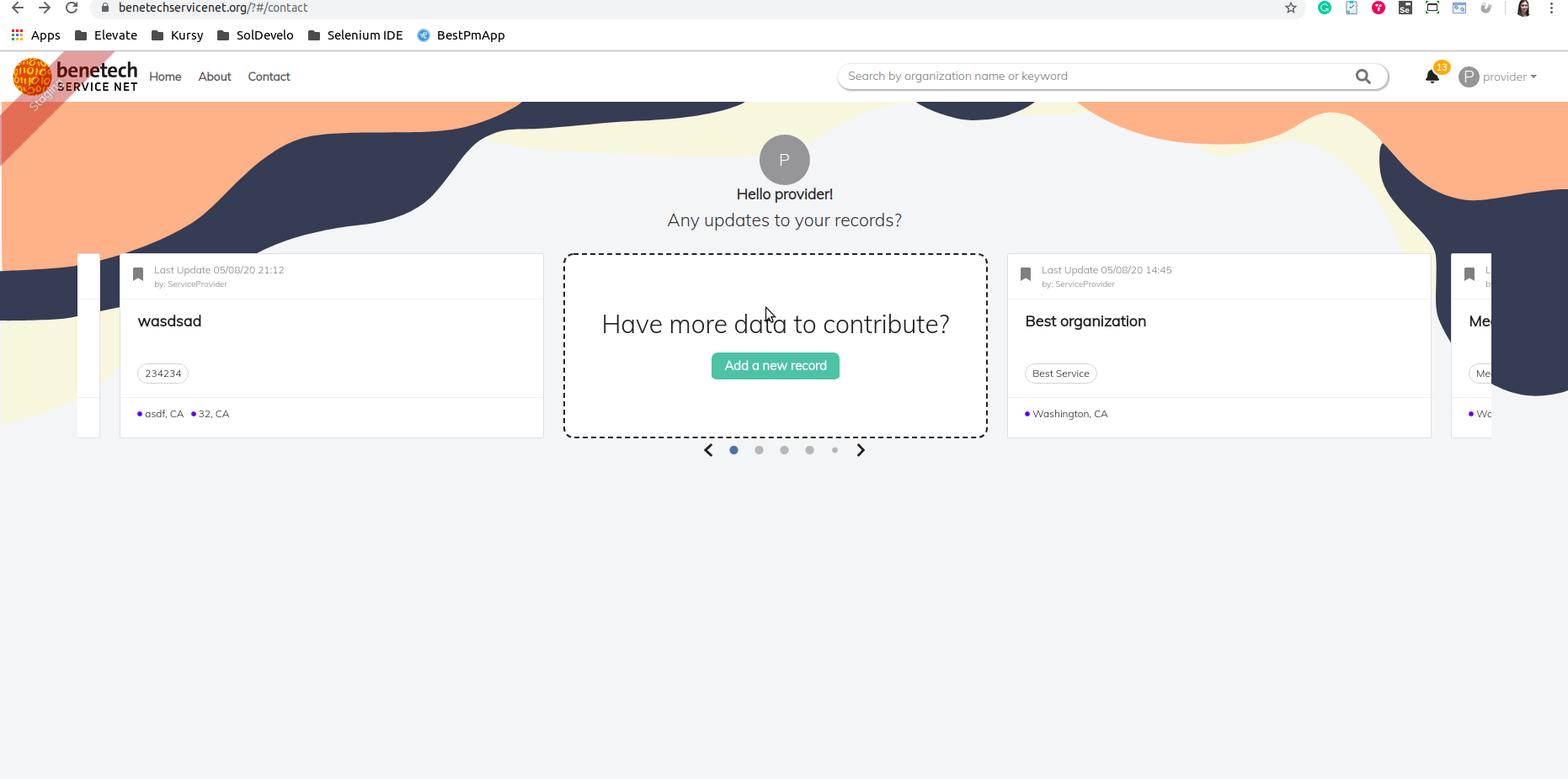 Create new landing page for Service Providers · Issue #943 · openreferral/ServiceNet · GitHub