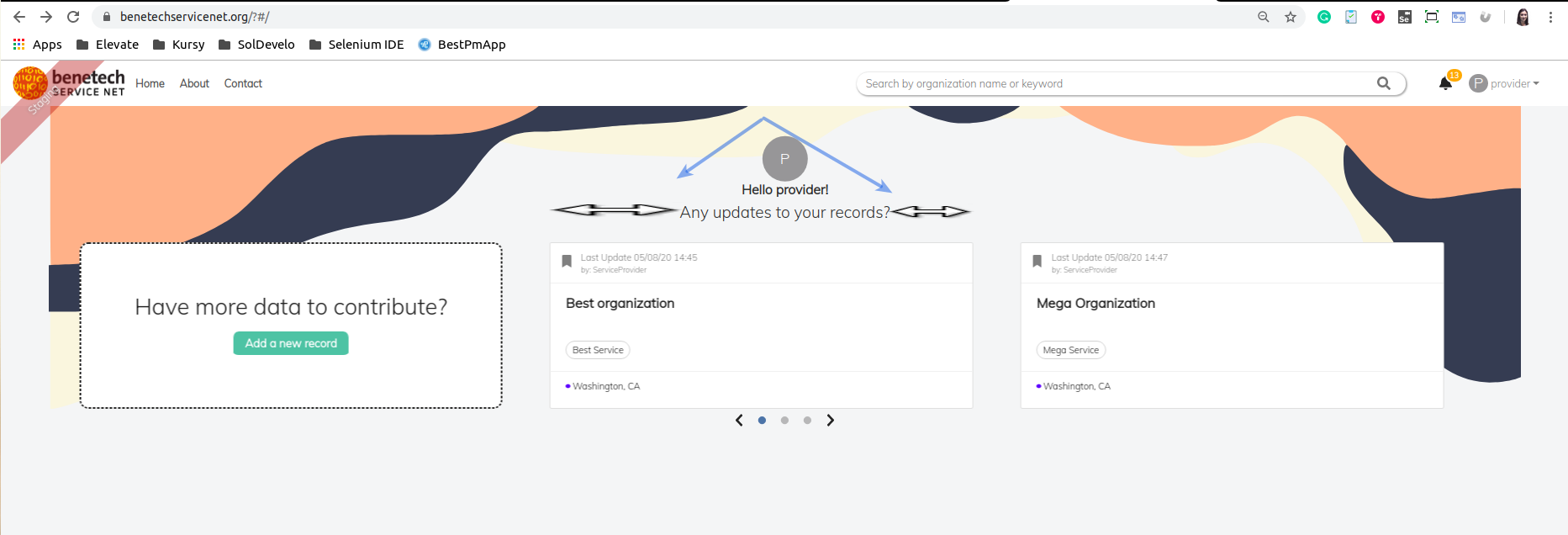 Create new landing page for Service Providers · Issue #943 · openreferral/ServiceNet · GitHub