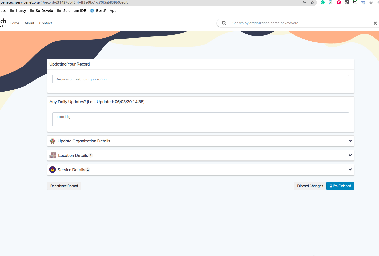 Ui Issue With Removing Record Dialog · Issue 969 · Openreferralservicenet · Github