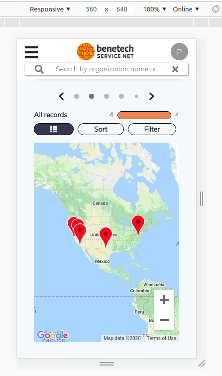 Add map view for records · Issue #1064 · openreferral/ServiceNet · GitHub