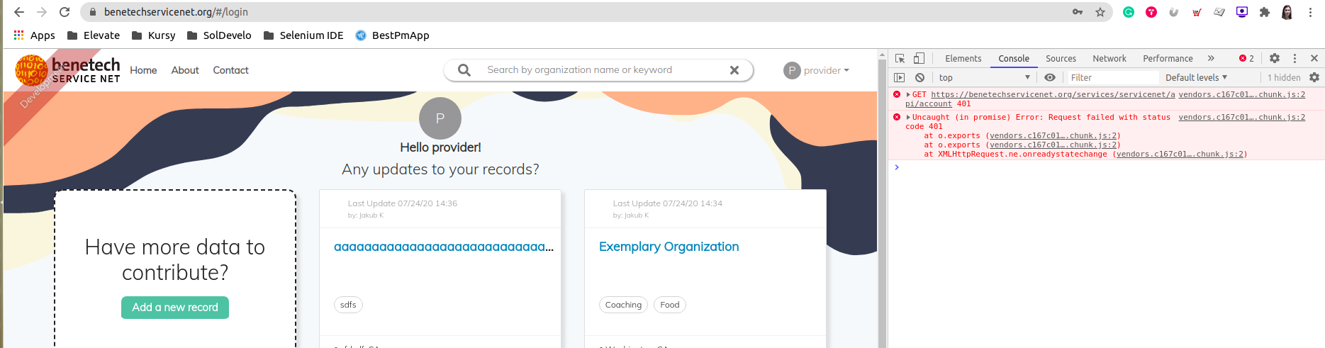 Frequent JS Console error "a.split not a function" · Issue #1105 · openreferral/ServiceNet · GitHub