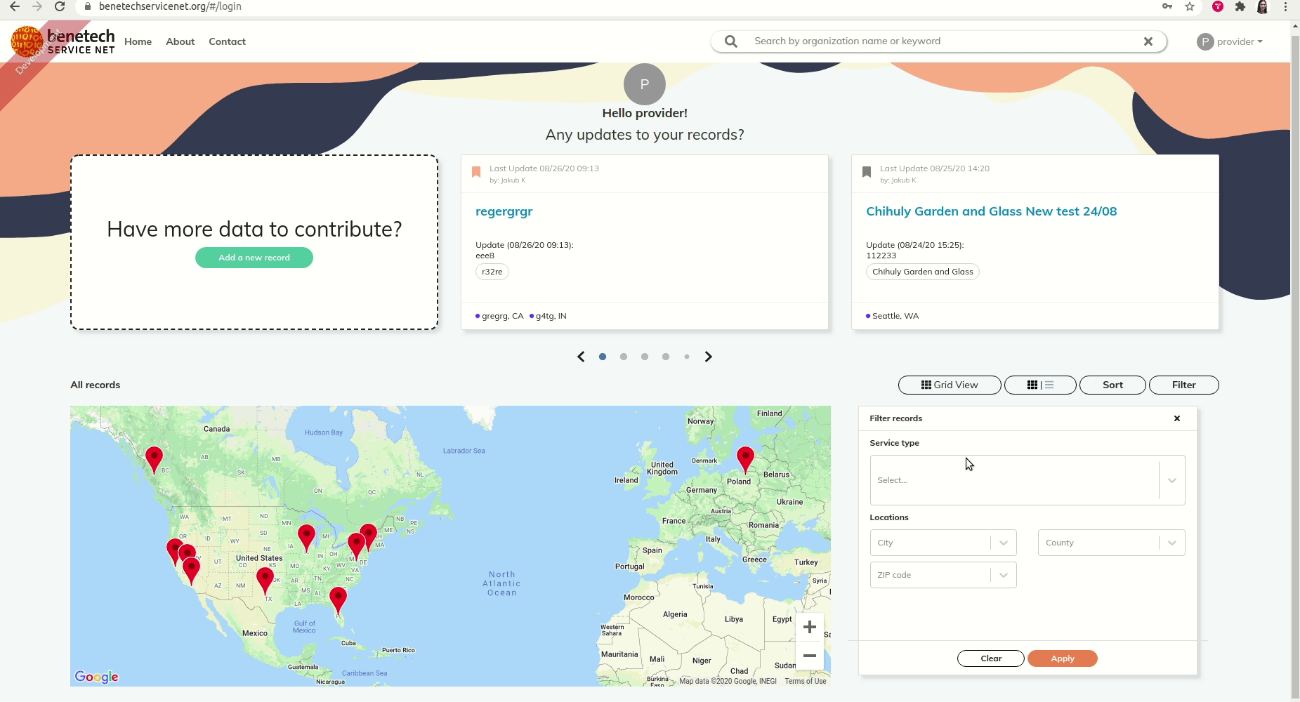 While using filters a double scroll bar appears · Issue #1144 · openreferral/ServiceNet · GitHub