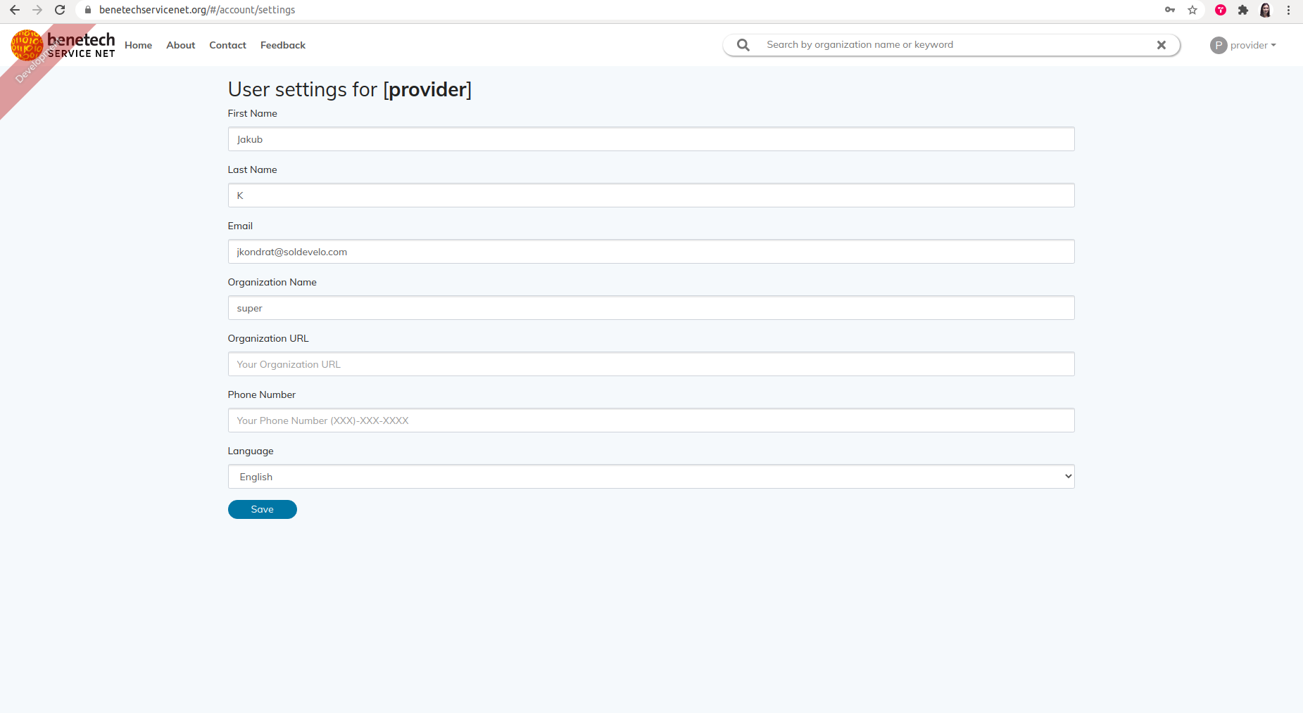 ServiceProvider Feedback link · Issue #1133 · openreferral/ServiceNet ...