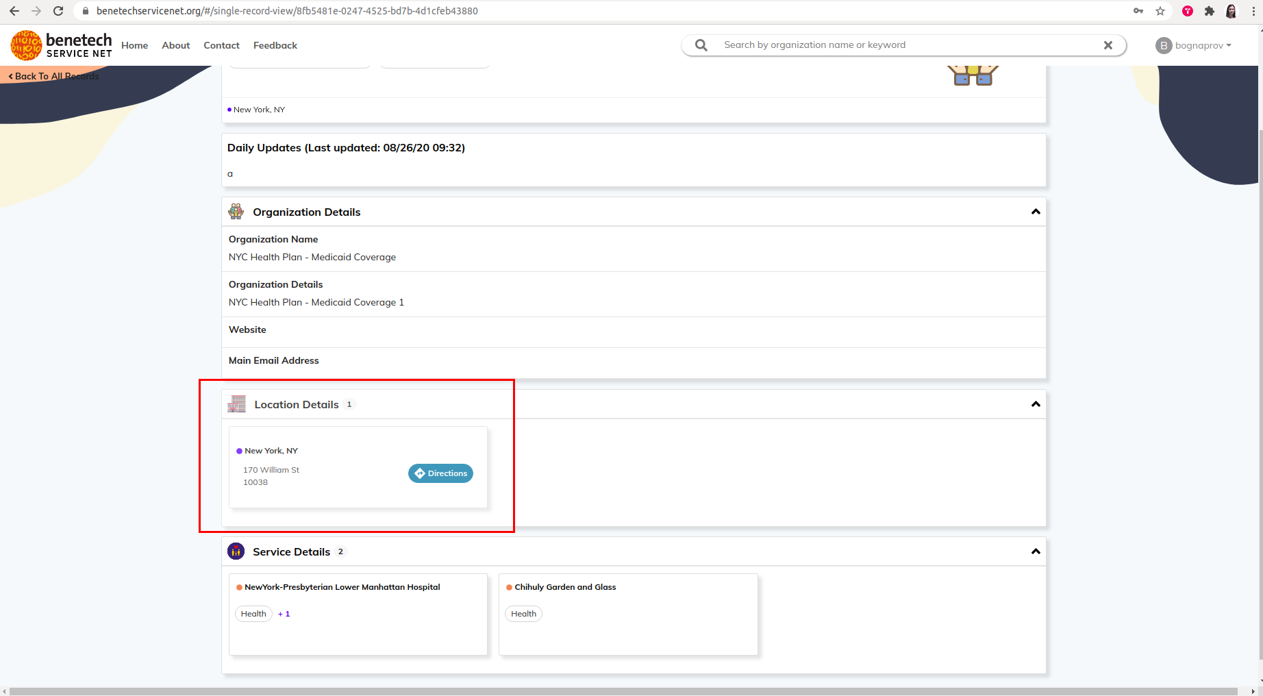 Add 'directions' button to map and location card · Issue #1132 · openreferral/ServiceNet · GitHub