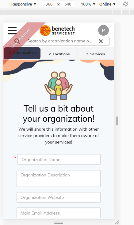 UI issue on ServiceProvider data entry Page for new record creation · Issue #1135 · openreferral ...