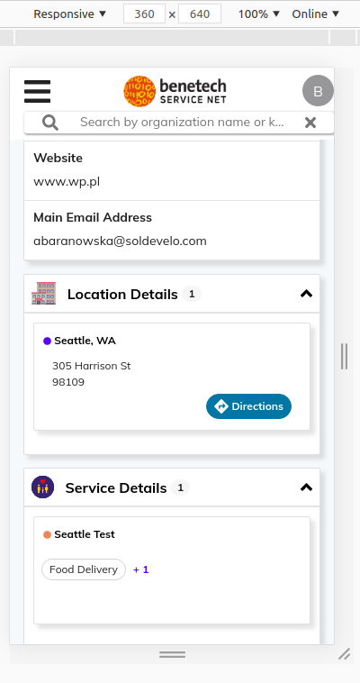 Add 'directions' button to map and location card · Issue #1132 · openreferral/ServiceNet · GitHub