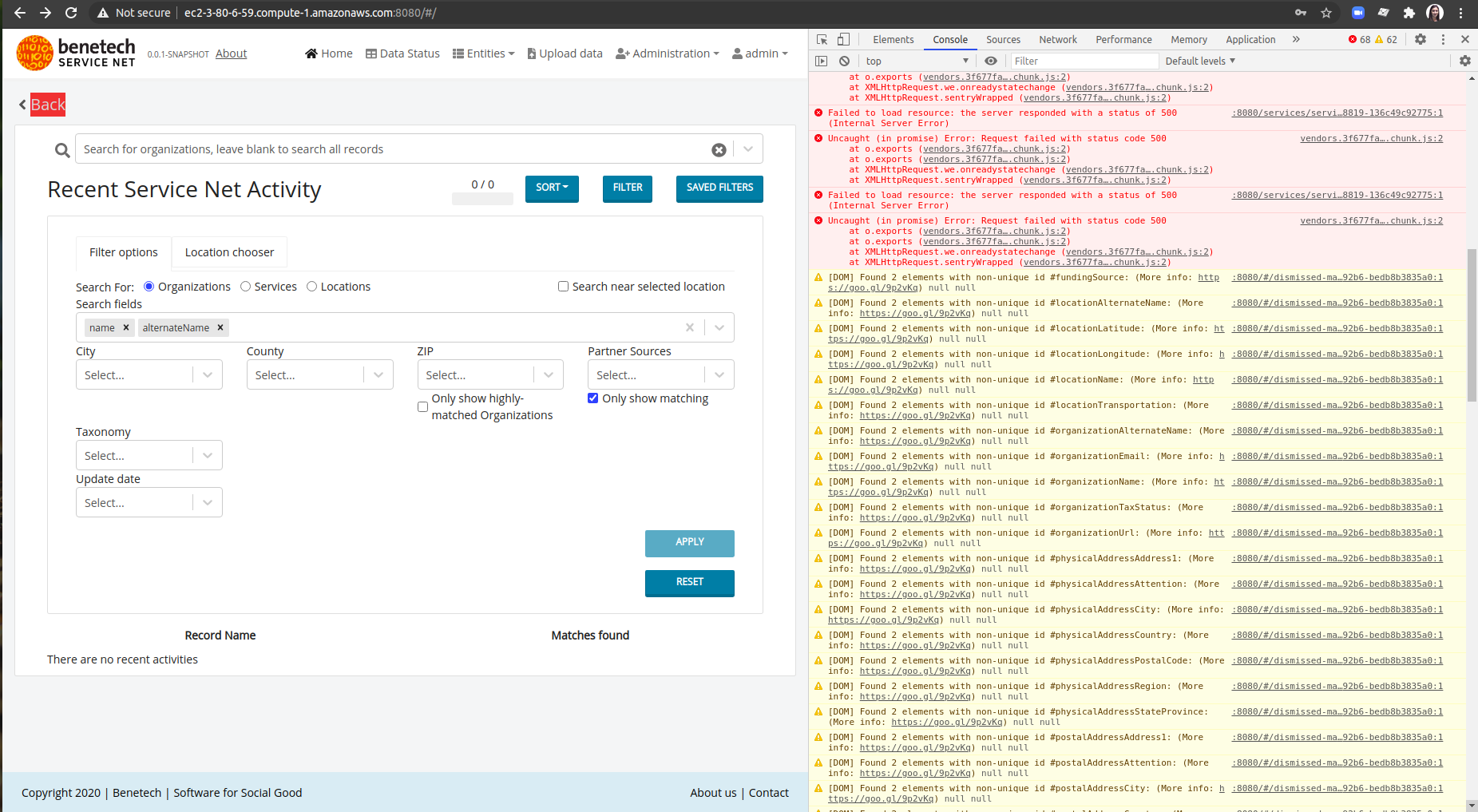 Reinstating records after dismissing cause an internal server error · Issue #1260 · openreferral ...