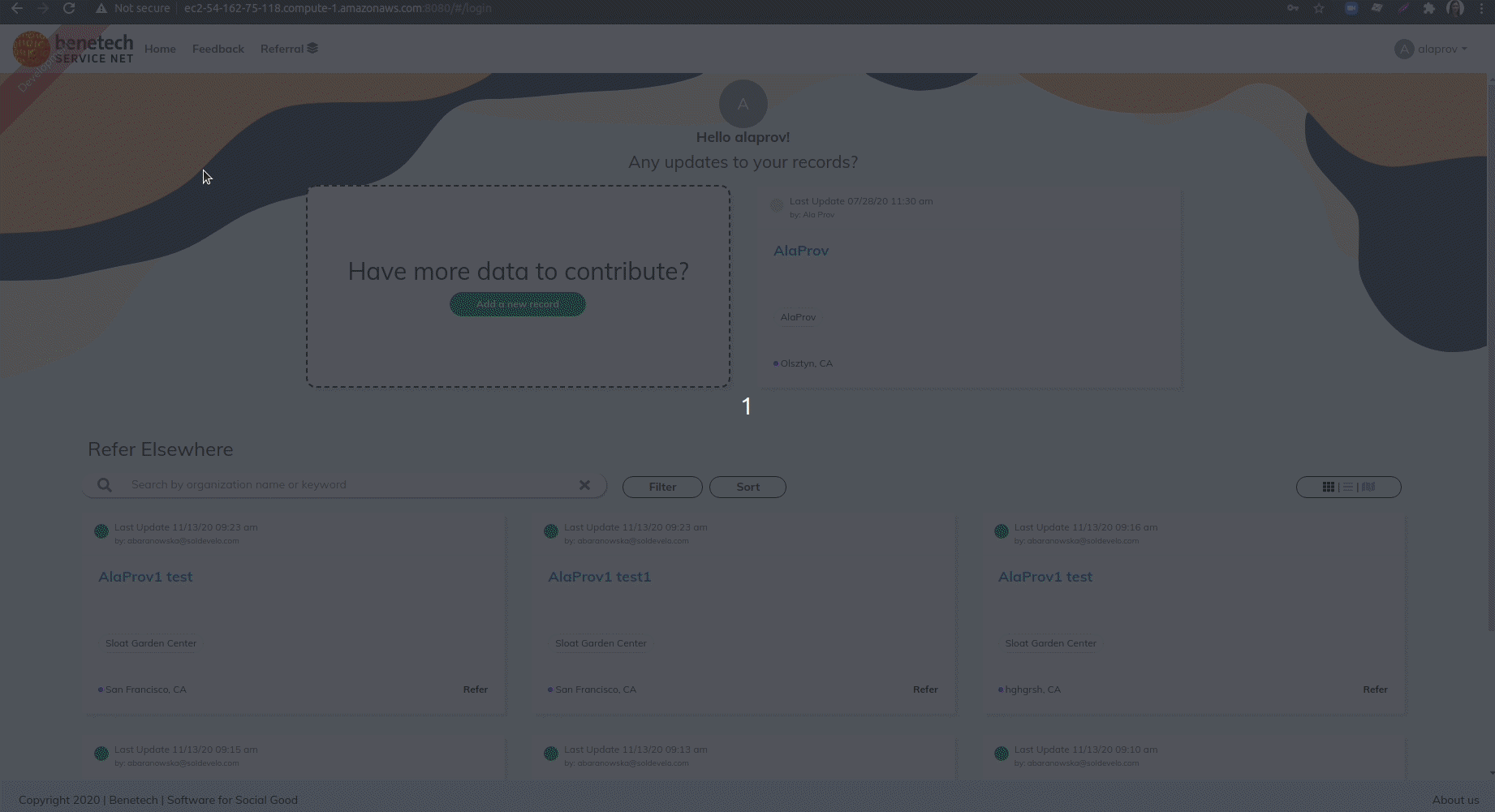 The first created organization is not displayed in the The first created organization is not displayed in the