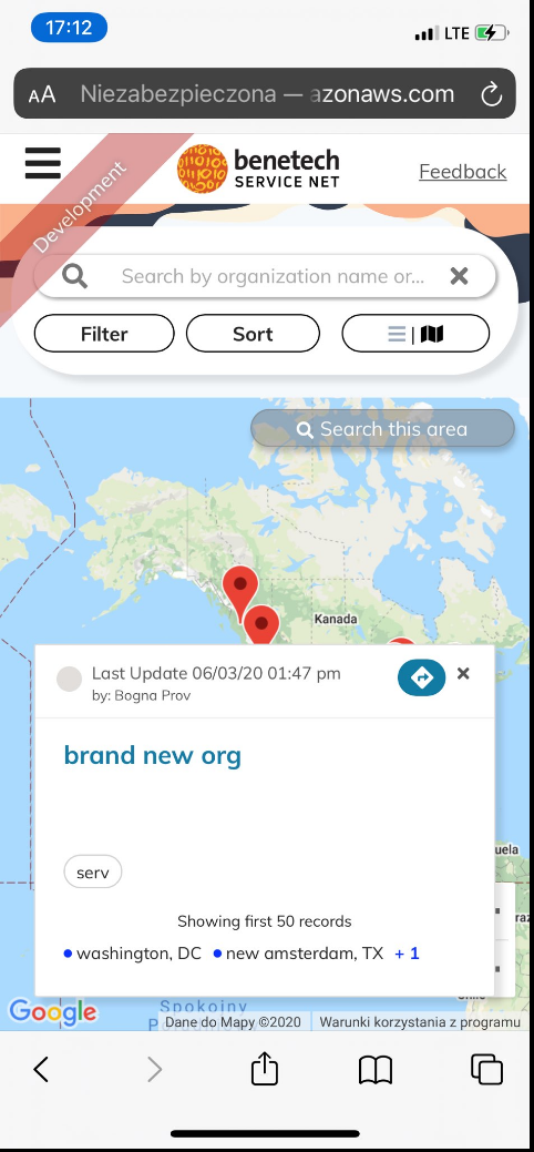 Map View card - UI issue on mobile · Issue #1377 · openreferral/ServiceNet · GitHub