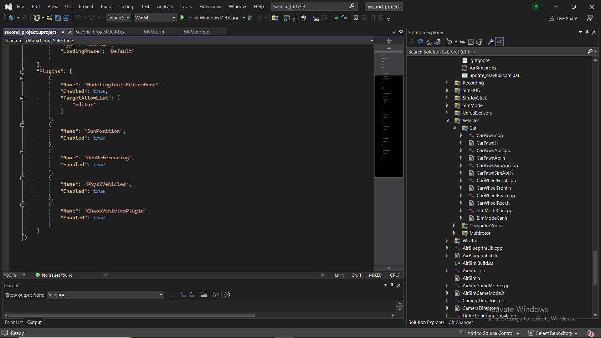 PhysXVehicles Plugin required for UE5. · Issue #4851 · microsoft/AirSim · GitHub