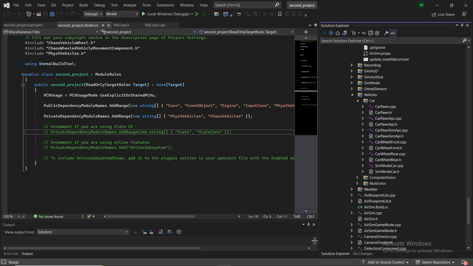 PhysXVehicles Plugin required for UE5. · Issue #4851 · microsoft/AirSim · GitHub