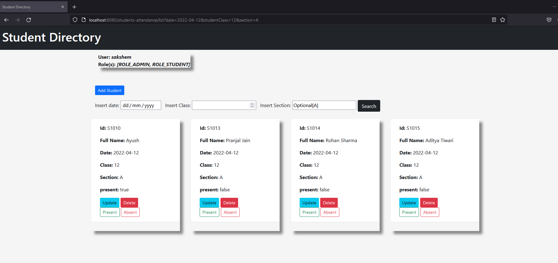 GitHub - Sakshem/student-attendance-manager
