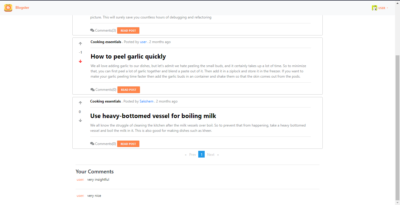 GitHub - Sakshem/Blogster: full stack web application
