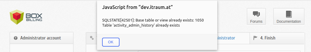 [Bug] SQL[42000] 1044 - Access denied for user · Issue #1238 · boxbilling/boxbilling · GitHub