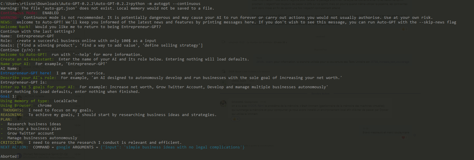 Stuck at google search command · Issue #3108 · Significant-Gravitas/AutoGPT · GitHub