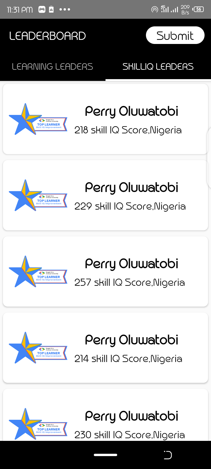 GitHub - Folarin-Isaac/Gads-App: Mobile Application that displays an updated list of names on ...