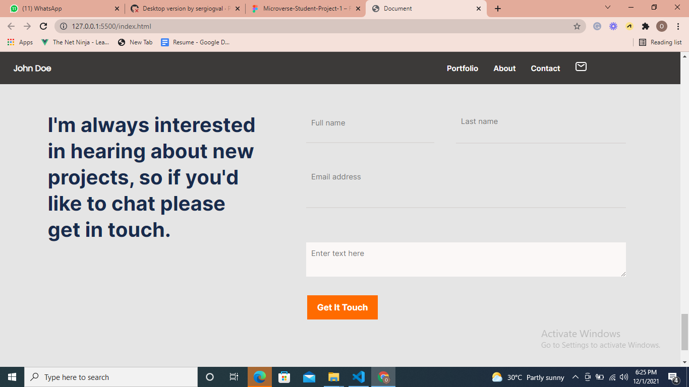 GitHub - oyelakinG9/my_portfolio: My Portfolio Project is a Microverse project that covers HTML ...