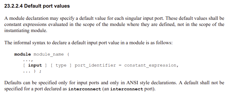 Default module input ports not handled properly · Issue #1991 · YosysHQ/yosys · GitHub