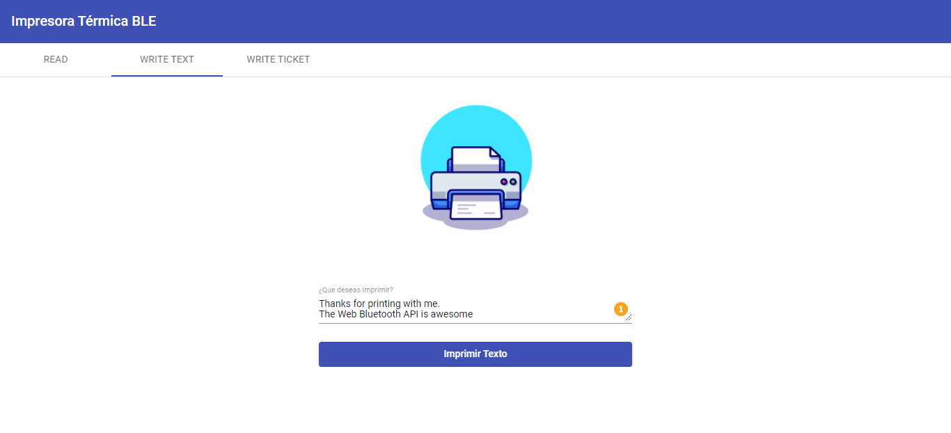 GitHub - ramirezsebas/ble-impresora-termica-angular: Una aplicacion web en angular que permite ...
