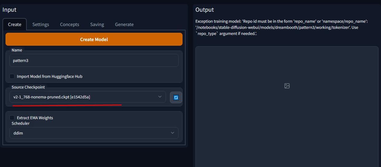 Recent update gives huggingface error · Issue #752 · d8ahazard/sd_dreambooth_extension · GitHub