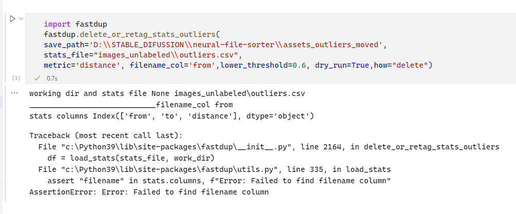func delete_or_retag_stats_outliers error · Issue #105 · visual-layer/fastdup · GitHub