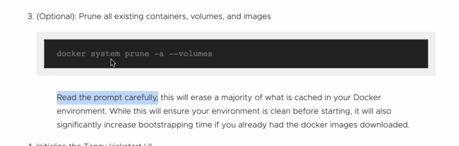 move warning of pruning before having the user run the command · Issue #808 · vmware-tanzu ...