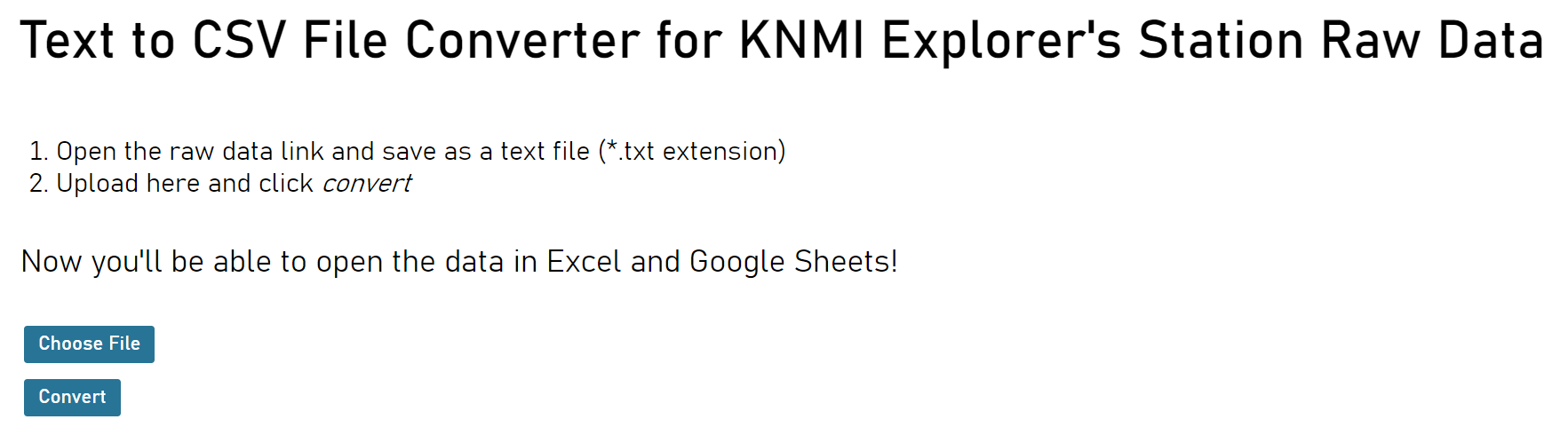 GitHub - coconutcastle/KNMIExplorerDataConverter: Site to convert KNMI ...
