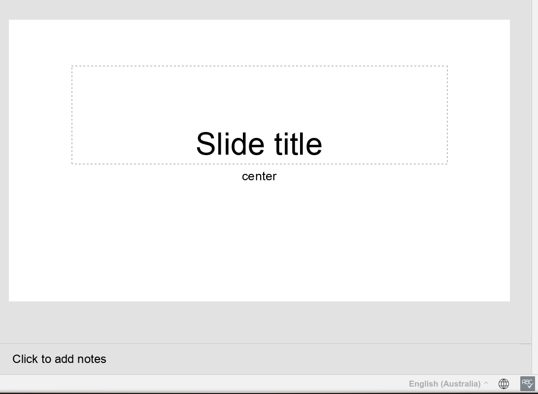 OO v6.3, zilexa tweak to change language - powerpoint issue: spelling not working on Title page ...