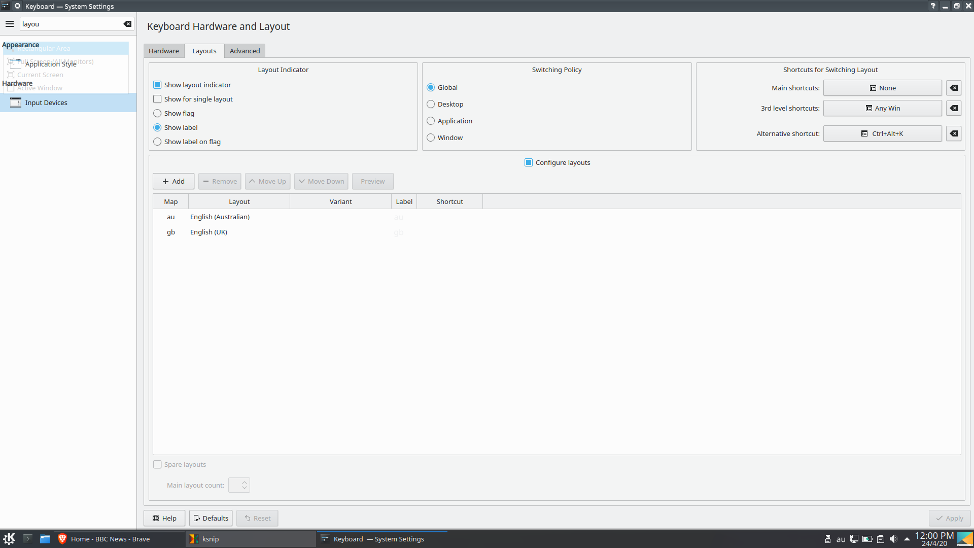 Kubuntu - spellchecker language does not change to keyboard layout ...