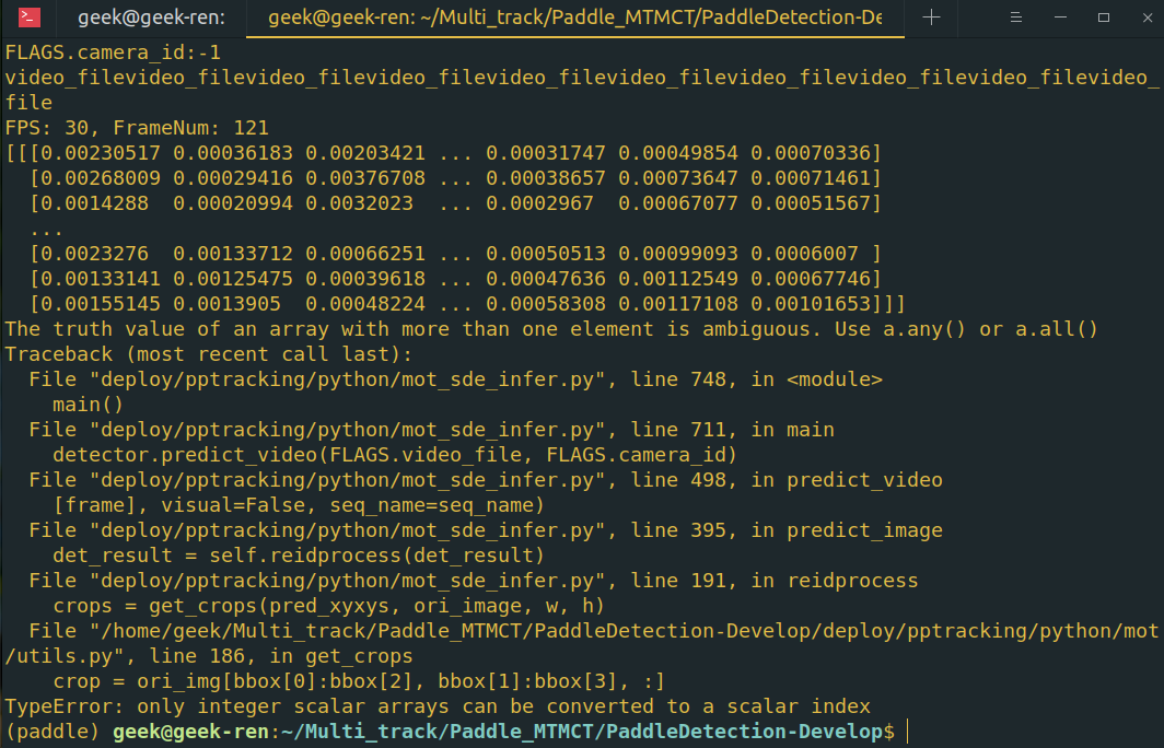 [BUG]PicoDet检测器无法在车辆多目标跟踪中使用 · Issue #5540 · PaddlePaddle/PaddleDetection · GitHub