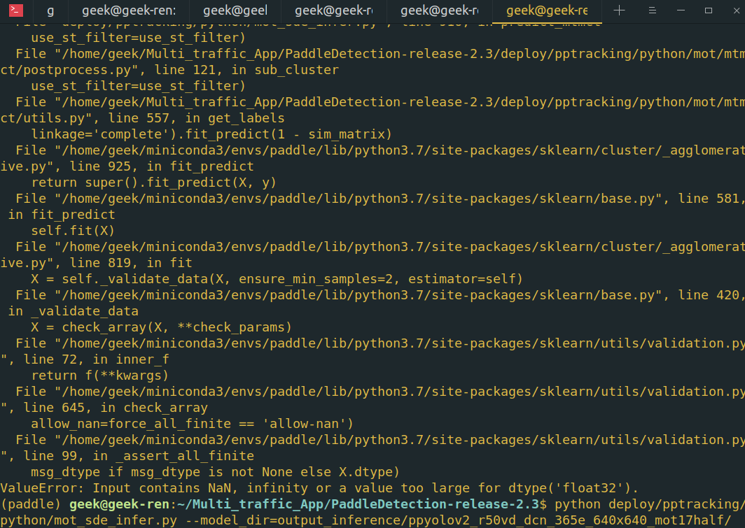 [BUG]pp-Tracking无法使用行人跨镜头跟踪 · Issue #5542 · PaddlePaddle/PaddleDetection · GitHub