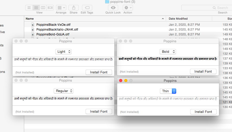 Poppins font won't install · Issue #2690 · google/fonts · GitHub