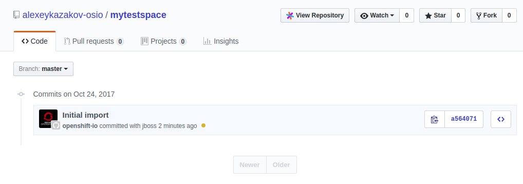 p-meier is the creator of my github repository · Issue #777 · openshiftio/openshift.io · GitHub
